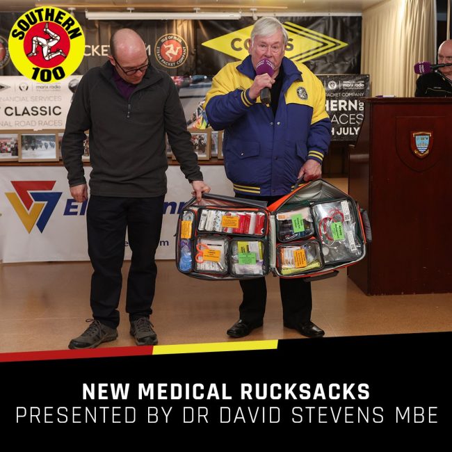 New Medical Rucksacks for Billown Course - Southern 100 Road Races